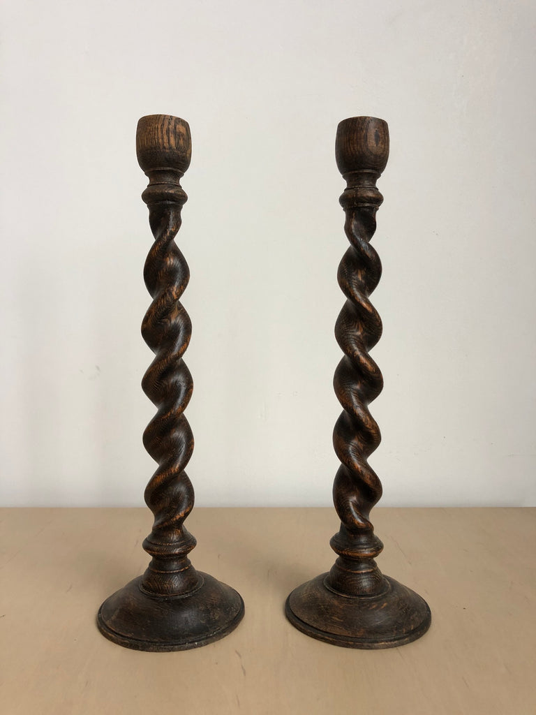 Antique Barley Twist Candlestick Pair – The Arc