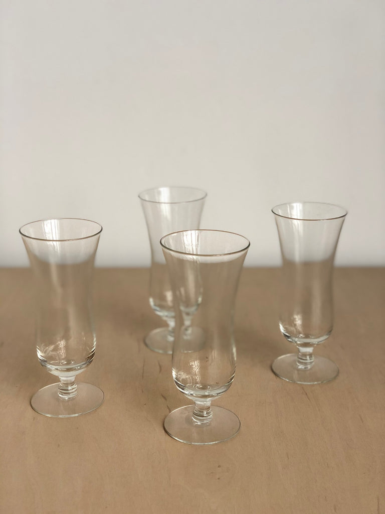 Set of Vintage Footed Glasses – The Arc