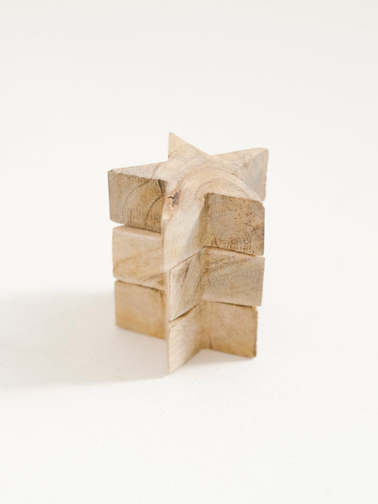 Fog Linen Star Shaped Mango Wood Decorative Object – The Arc