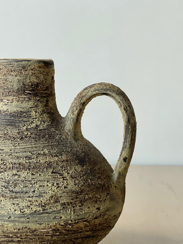 Vintage Textured Green and Brown Earthtone Vessel – The Arc