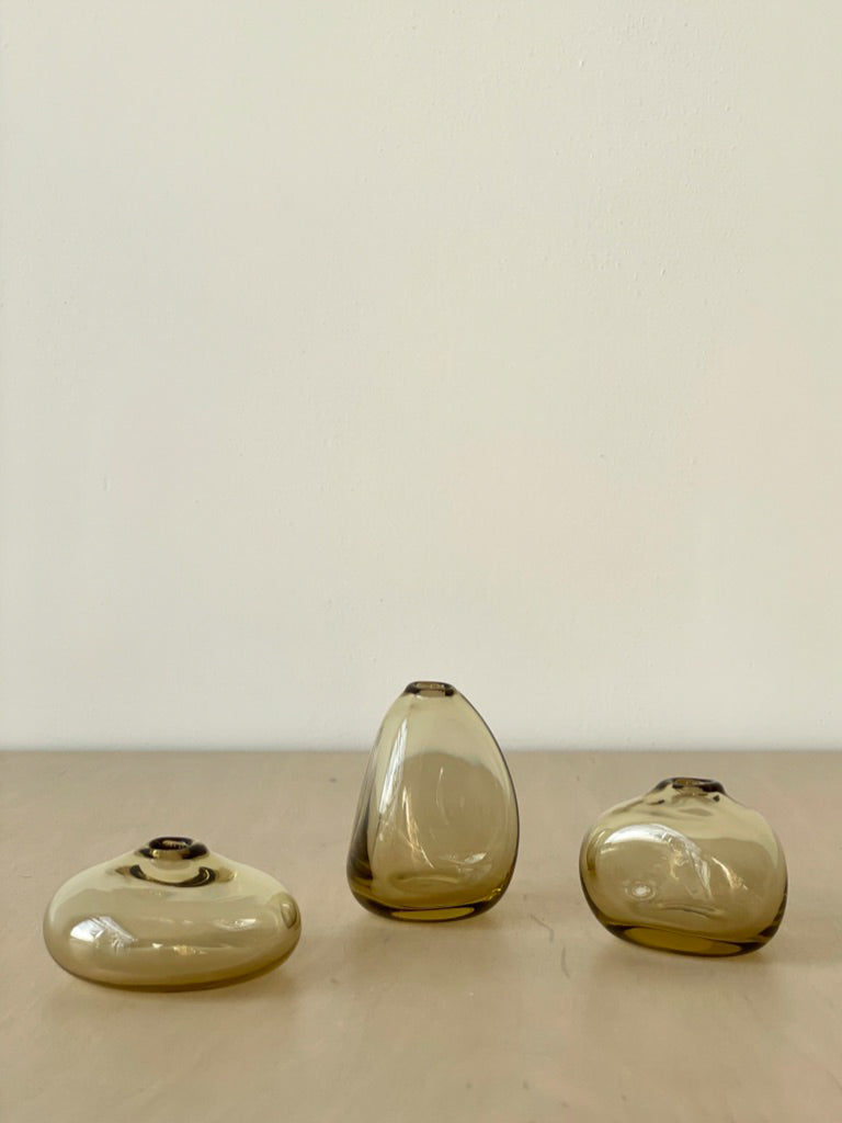 Tall Triangle Glass Vase in Tan – The Arc
