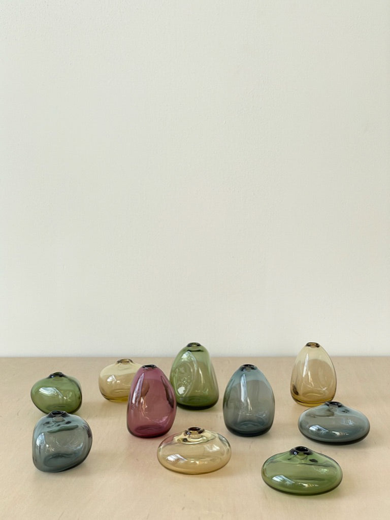 Riverstone Glass Bud Vase Tan – The Arc